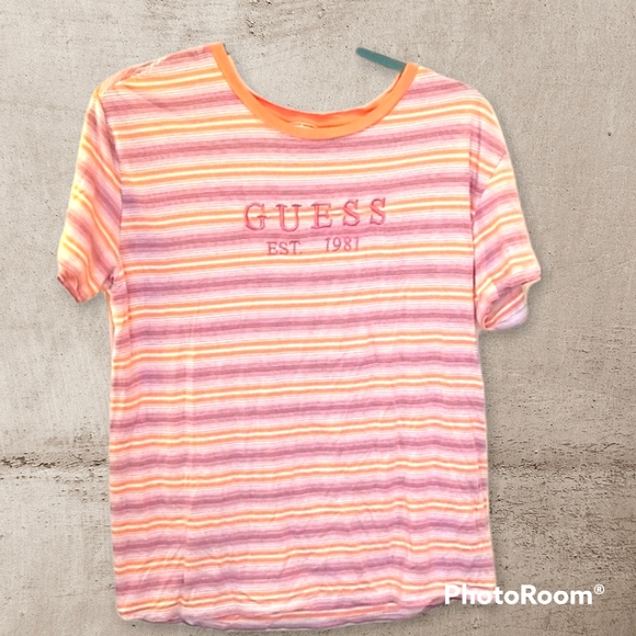 Guess | Tops | Vintage Guess Striped Tshirt | Poshmark